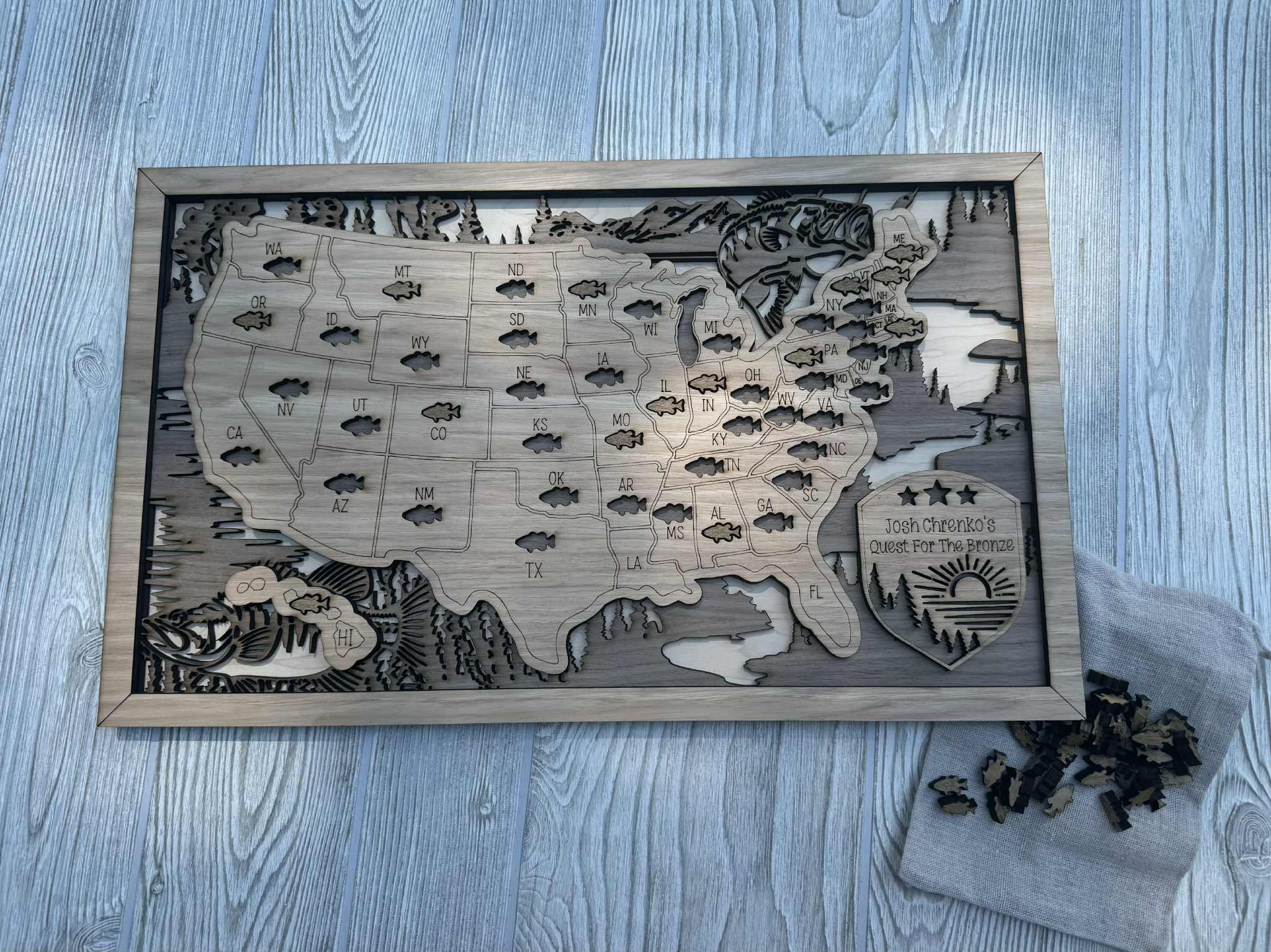 Smallmouth Bucket List Map – graceandgraincollective