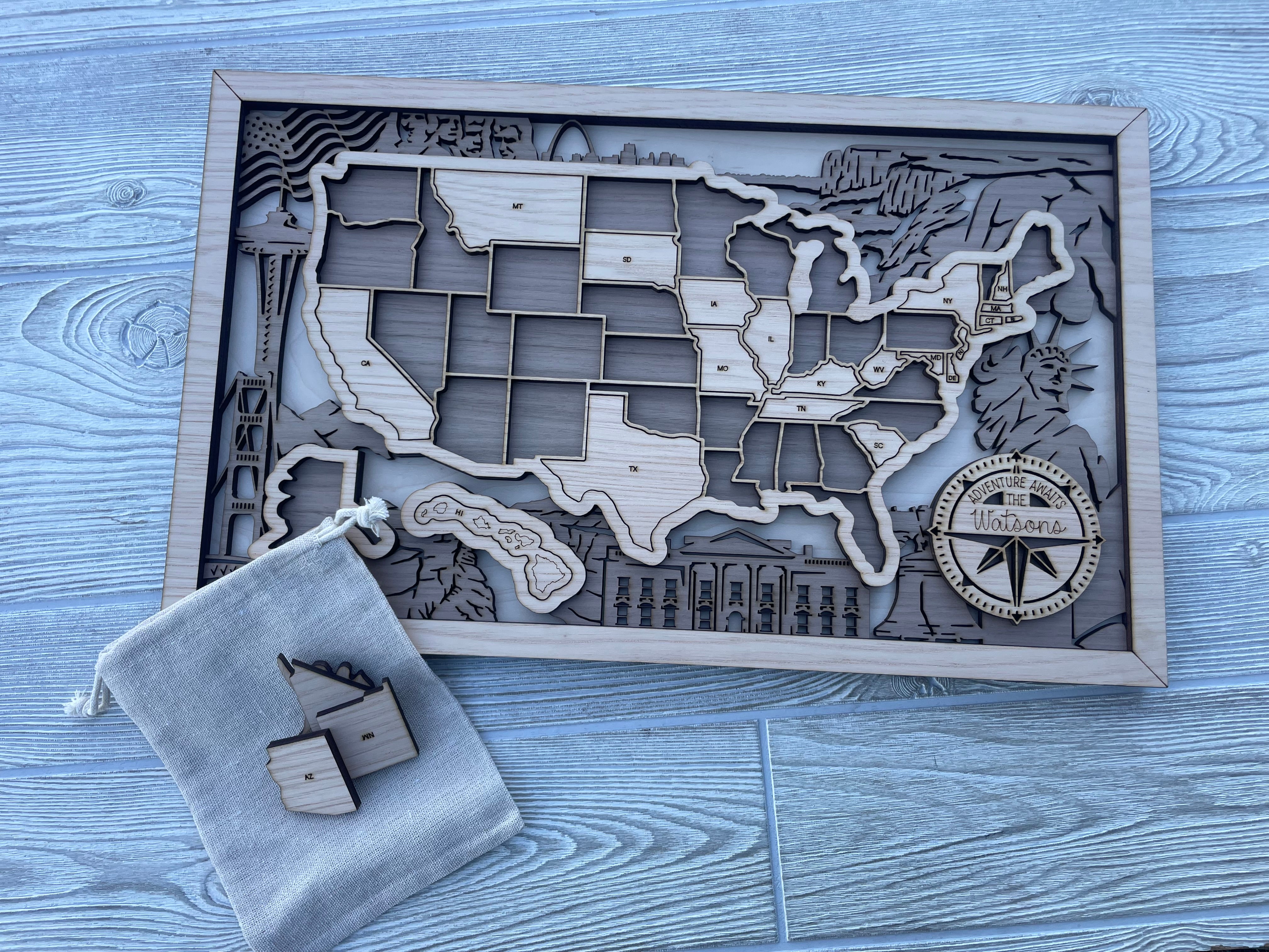 USA Bucket List Map – graceandgraincollective