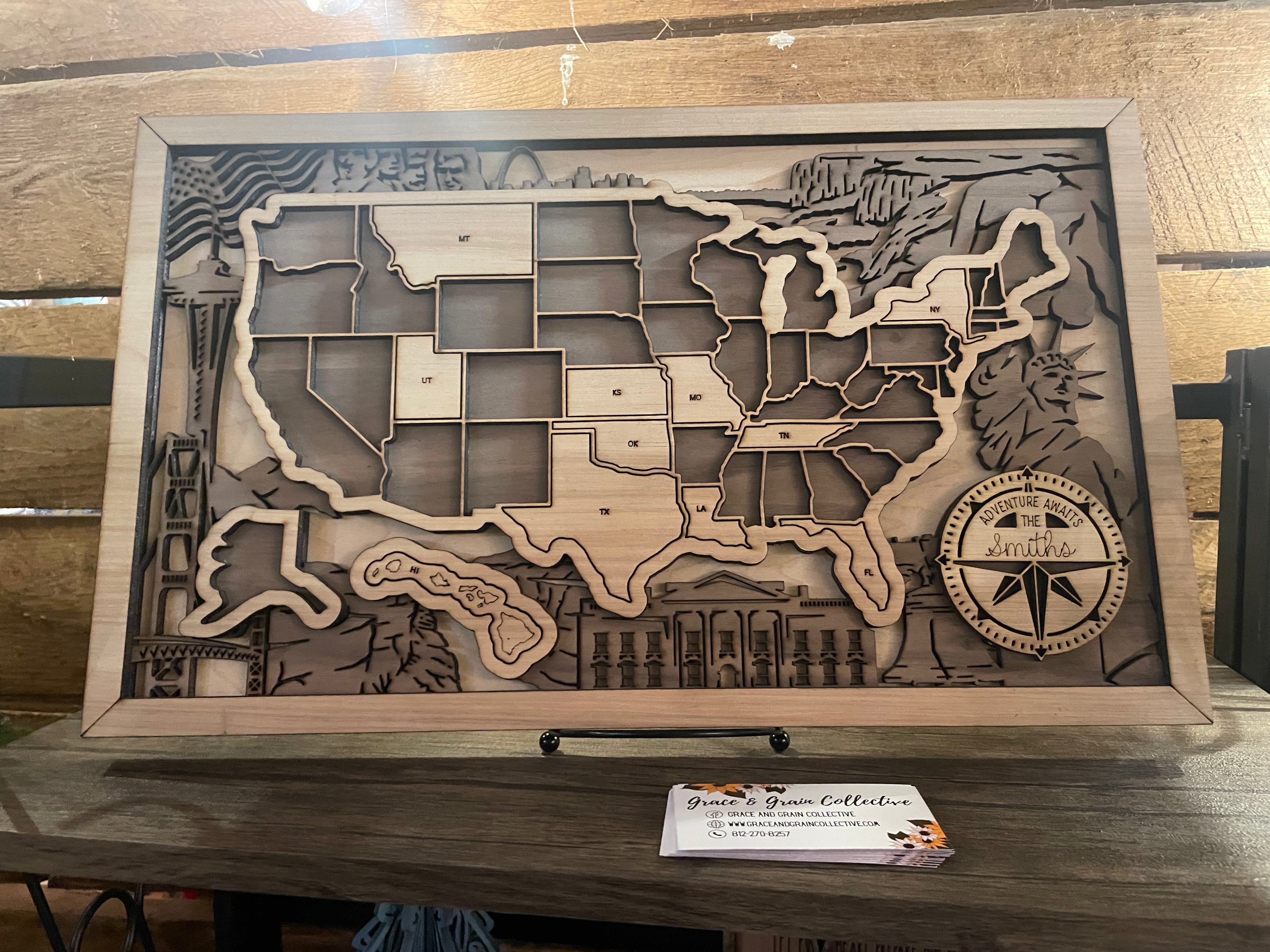 USA Bucket List Map – graceandgraincollective